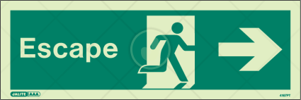Escape Sign - Escape to the right | Jalite Group