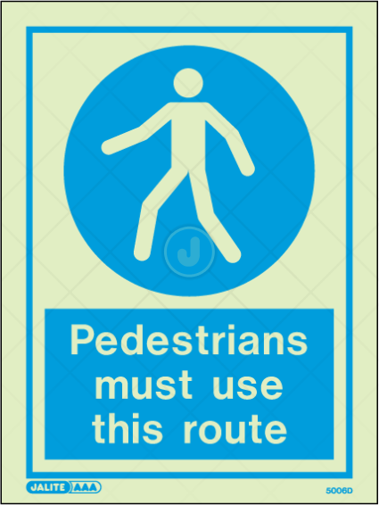 Pedestrians must use this route | Jalite Group