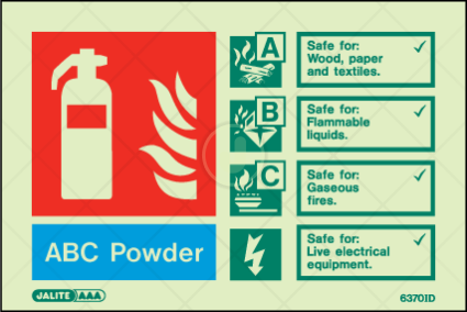 ABC Powder - Fire Extinguisher Identification | Jalite Group