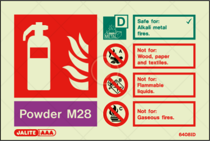 Powder M28 - Fire Extinguisher Identification | Jalite Group