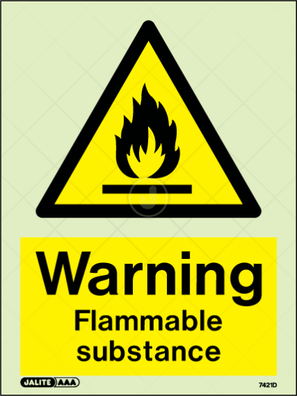Warning Flammable substance | Jalite Group