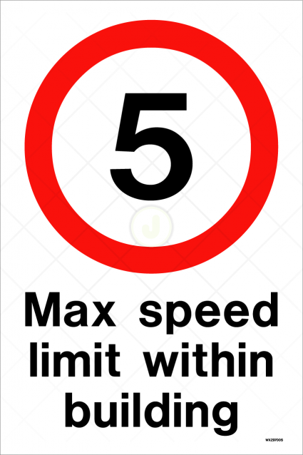 5 Max Speed sign | Jalite Group